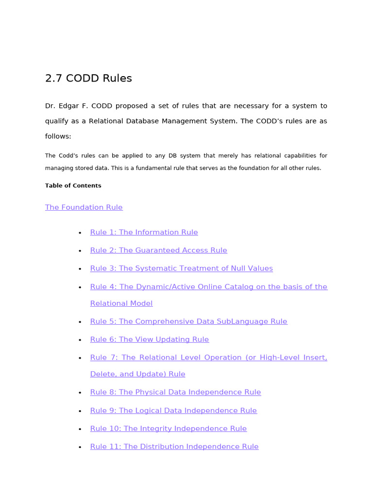 Unit 2 2 7 Codd Rules Pdf Relational Database Relational Model