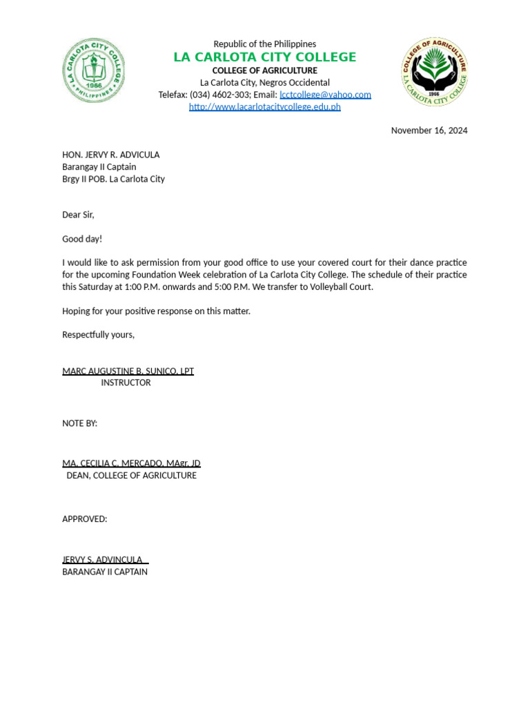 Letter for Brgy (1) | PDF