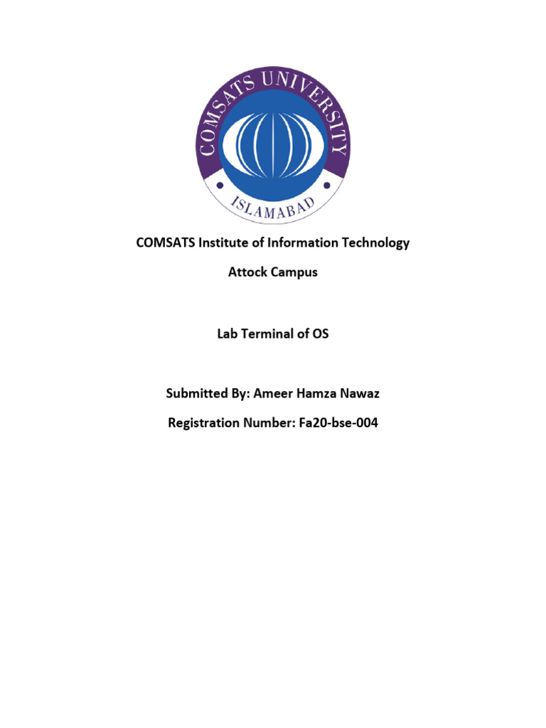 OS Lab Terminal Scripts Overview | PDF