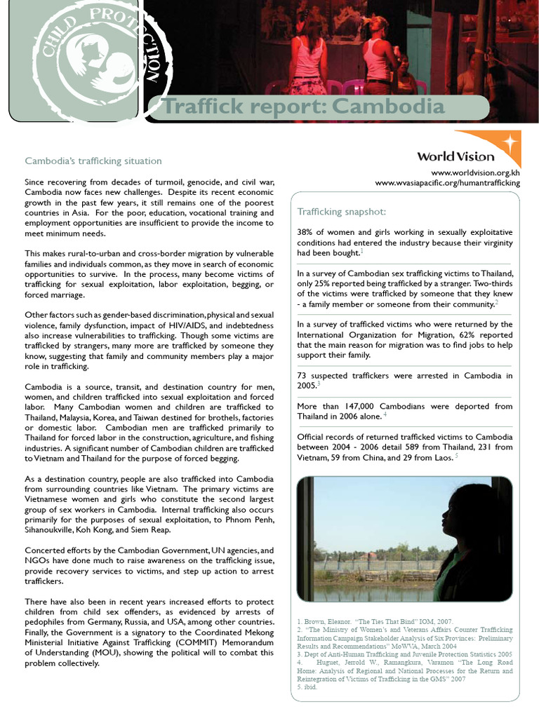 Trafficking Report Cambodia | PDF | Human Trafficking | Cambodia