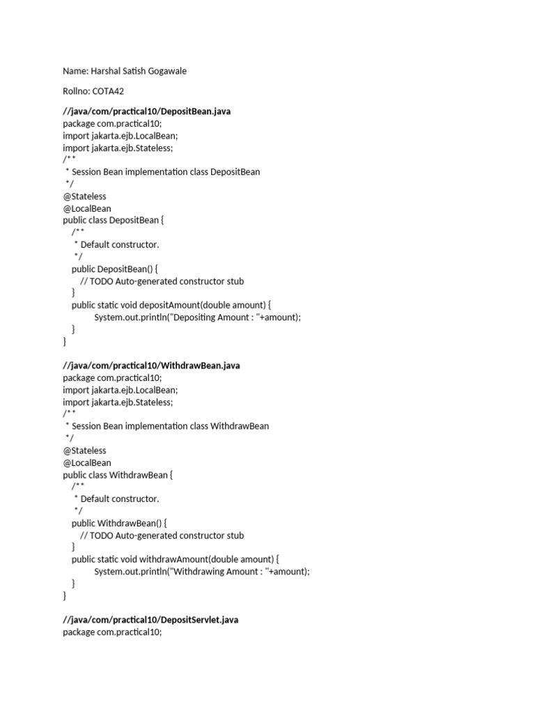 WT 10 | PDF | Computer Programming | Java Platform