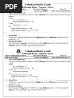 Grade 3 Measuring Mass Worksheet | PDF