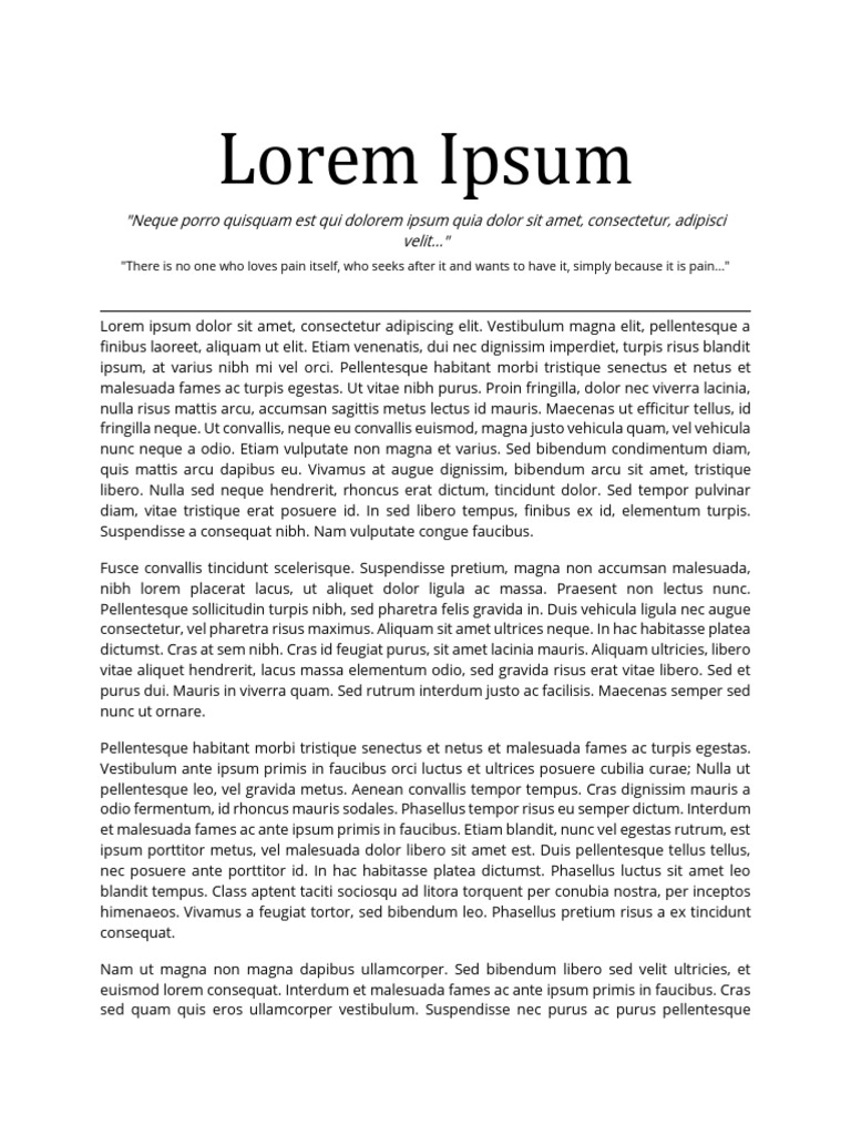 Lorem Ipsum | PDF