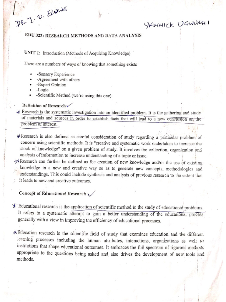 Edu 322 by Dr. Eluwa I. o | PDF