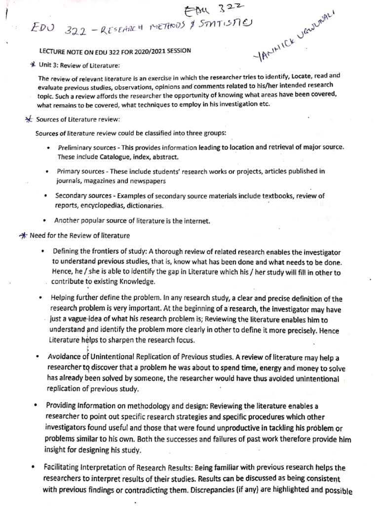 Edu 322 by Dr. Ihedinihu E. U | PDF