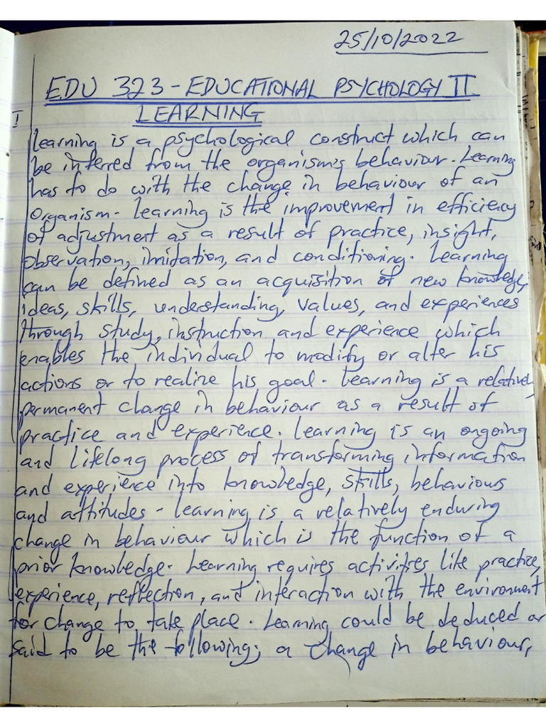 EDU 323 (1) PROF. R. N. UZOKA | PDF