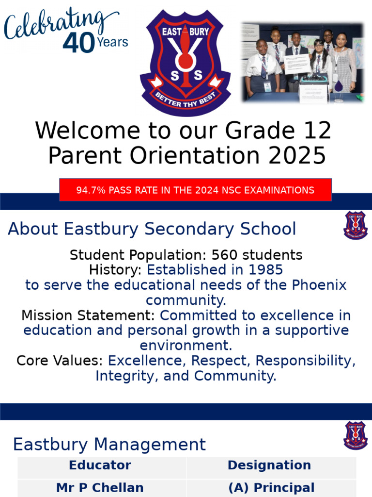 Grade 12 Orientation | PDF