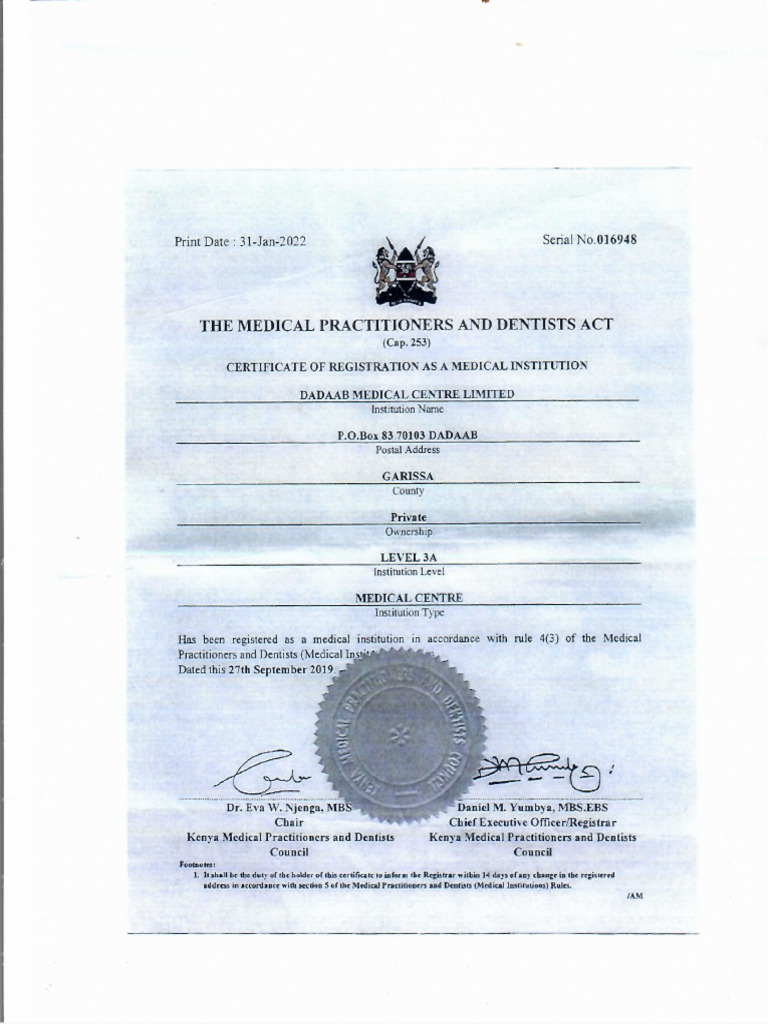 Hospital License | PDF