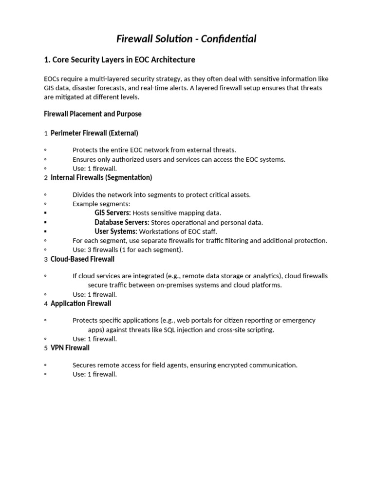 Firewall Solution | PDF | Cloud Computing | Firewall (Computing)