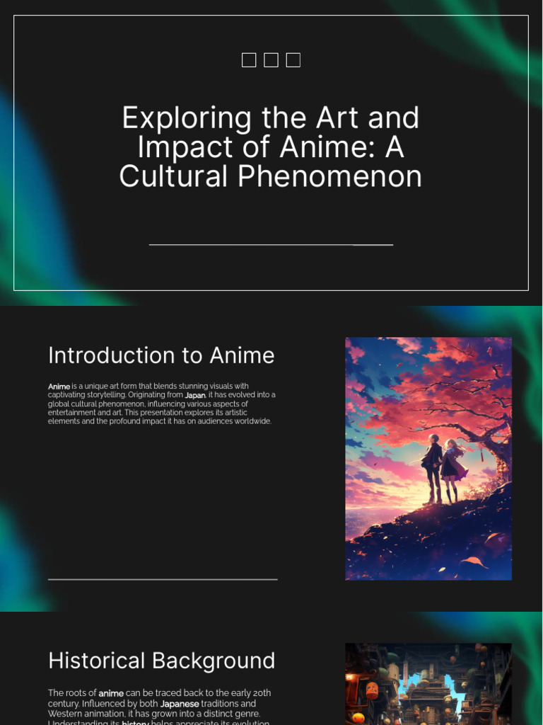 Slidesgo Exploring The Art and Impact of Anime A Cultural Phenomenon ...
