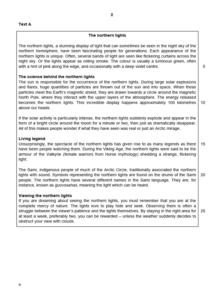 TERM 2 WEEK 4 D5 READING COMPREHENSION | PDF | Aurora | Amateur Astronomy