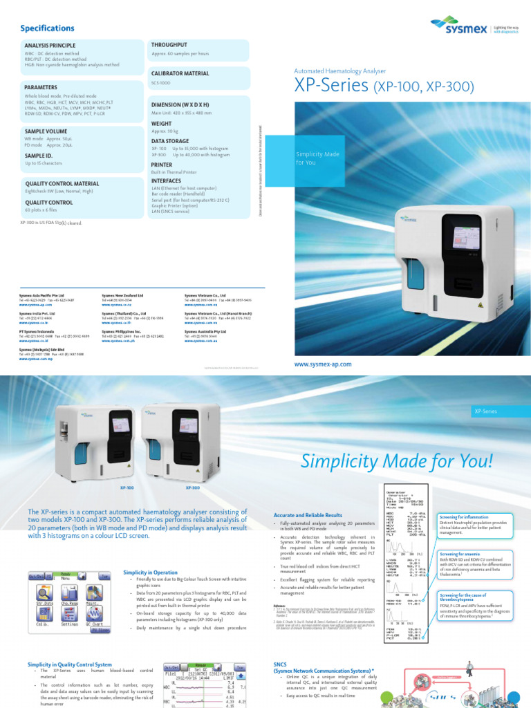 XP Brochure | PDF | Anemia | Blood