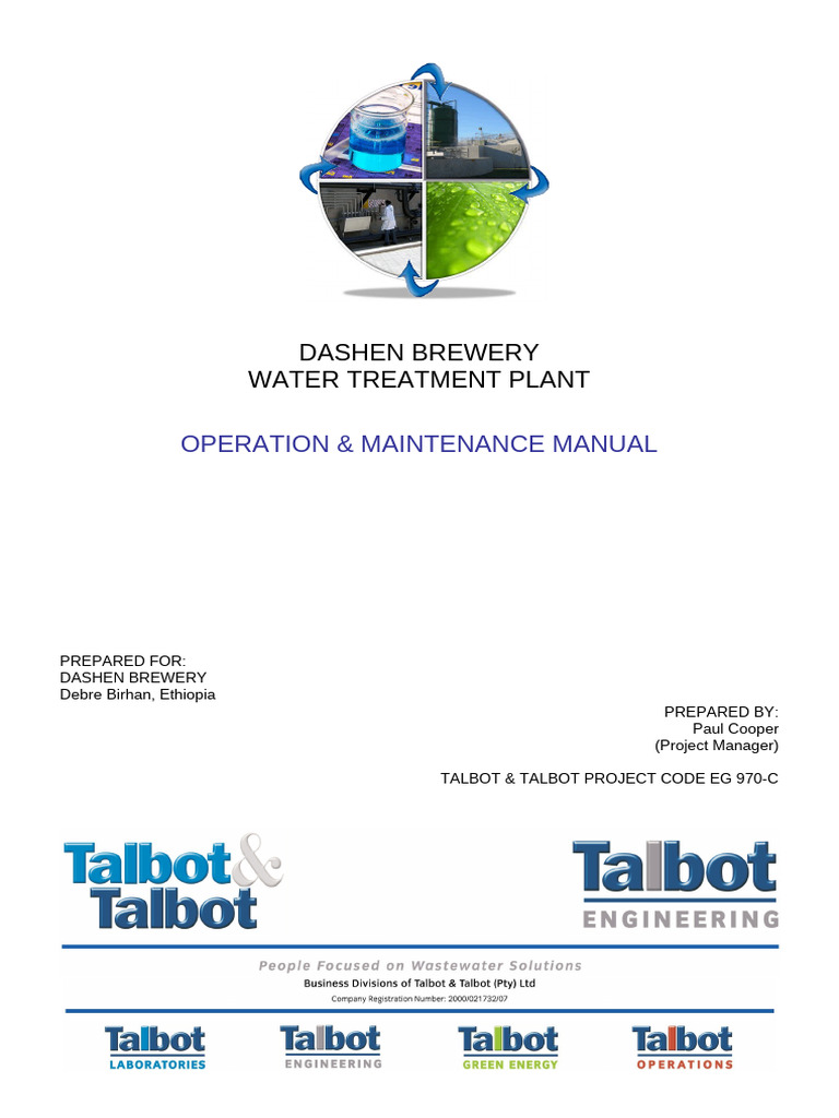 Wtp-Operation & Maintenance Rev 0 | PDF | Water Purification | Water Treatment