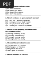 English Punctuation Practice Sheet. With Answer Key | PDF | Graphemes ...