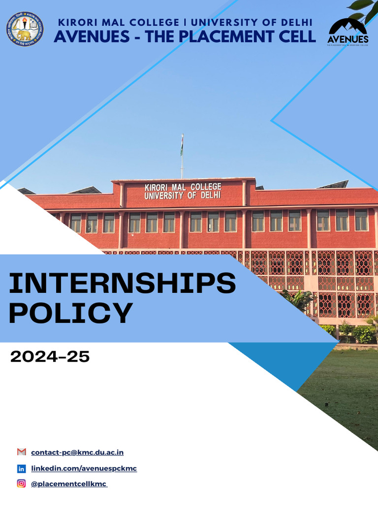Internships Policy 2024-25 | PDF | Internship | Job Hunting