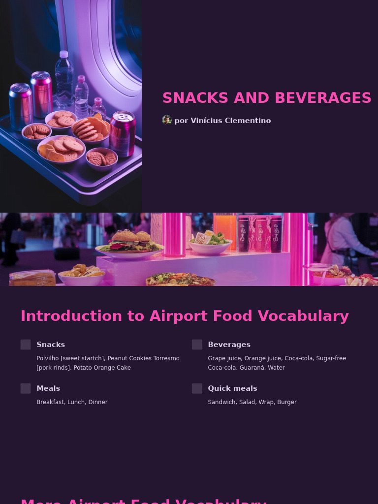 SNACKS-AND-BEVERAGES | PDF | Meal | Cuisine