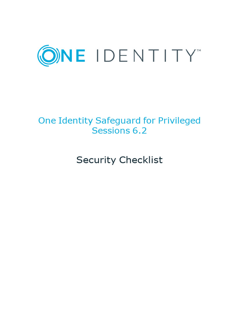 SPS 6.2 SecurityChecklist | PDF | Secure Shell | Encryption