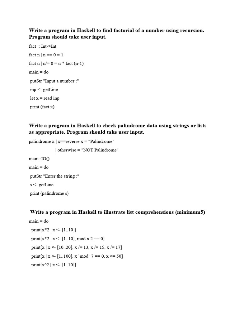 Haskell and Prolog | PDF
