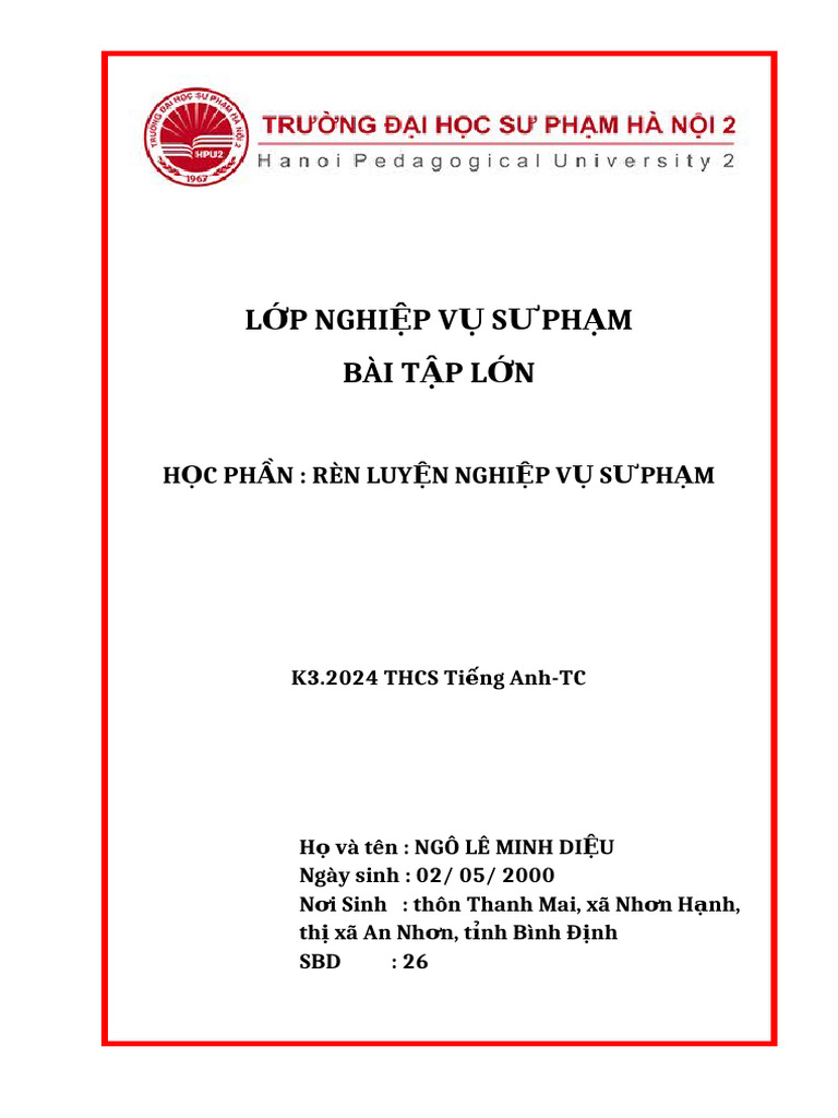 2024 - .Đề Thi Rèn Luyện NVSP - in Gửisố 1 | PDF