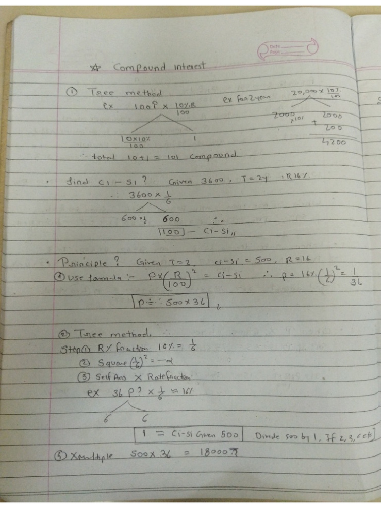Compound Interest Notes | PDF