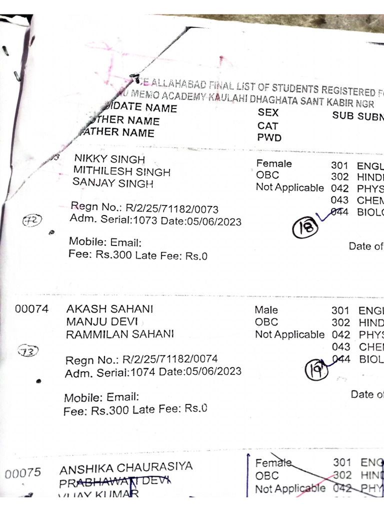 18 Ko Hone Vala Prectical List | PDF