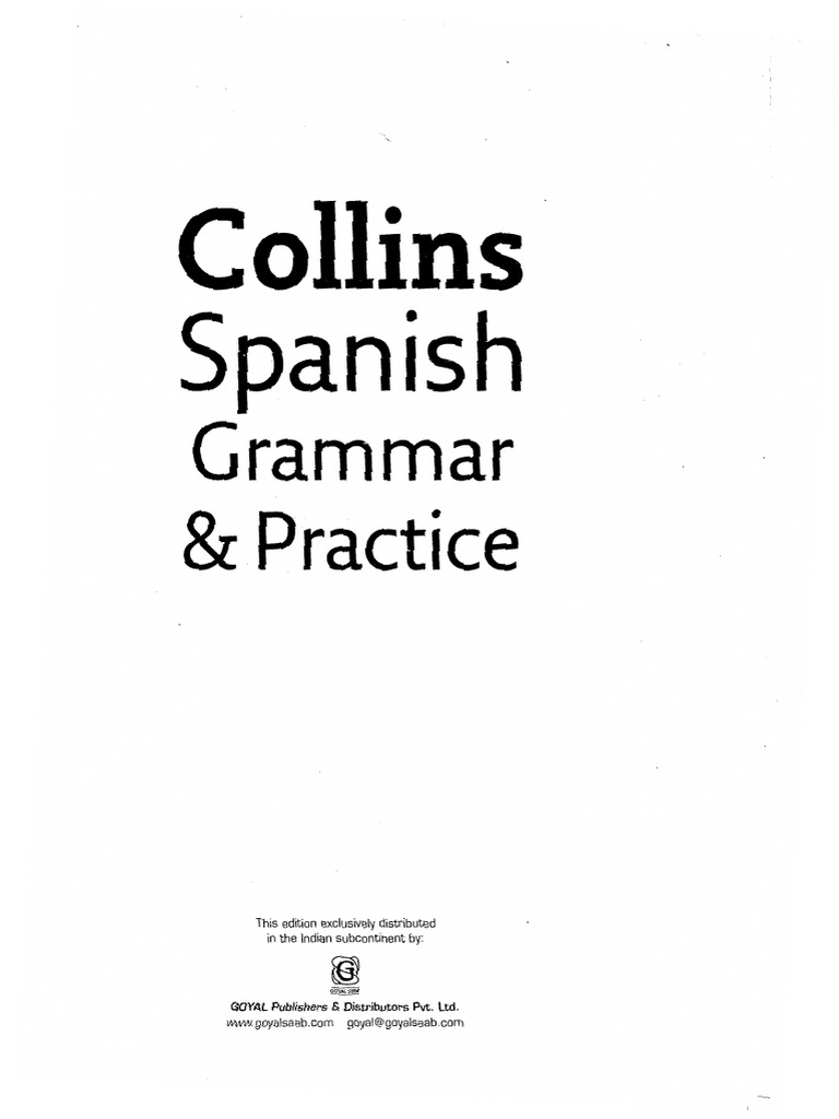 Collins Spanish Grammar | PDF