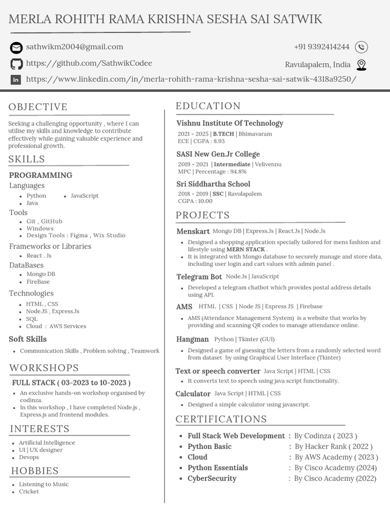 4a3(Resume) | PDF | Java Script | Python (Programming Language)
