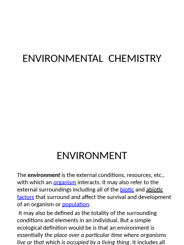 EC-UNIT-1 | PDF | Sulfur | Ecosystem