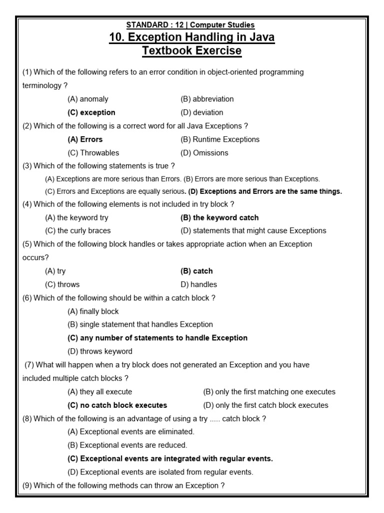 Chap 10 Imp Pdf Java Programming Language Class Computer Programming