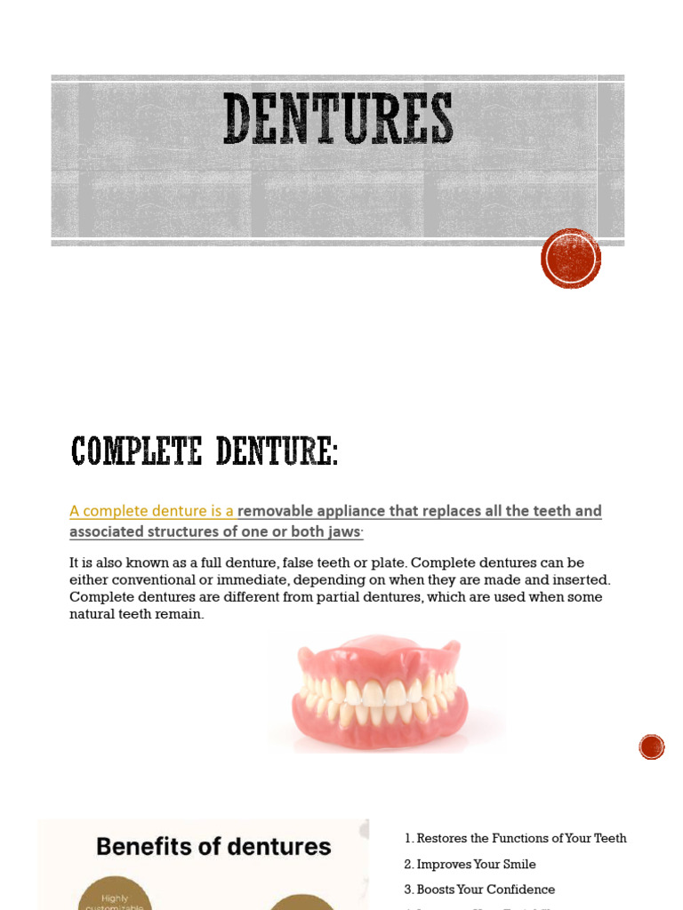 Dentures Pdf Dental Implant Dentures