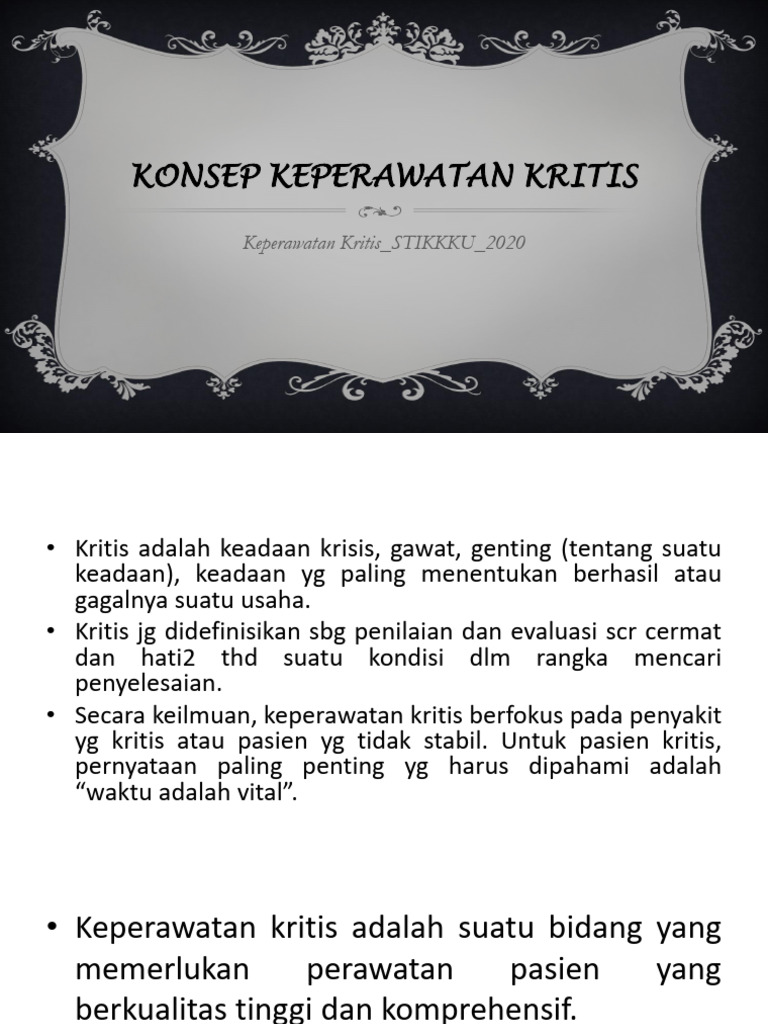 Keperawatan Kritis: Asuhan dan Prinsip | PDF