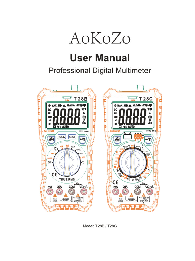 Manual Polimetro Instrucciones Del | PDF | Power Supply | Capacitor