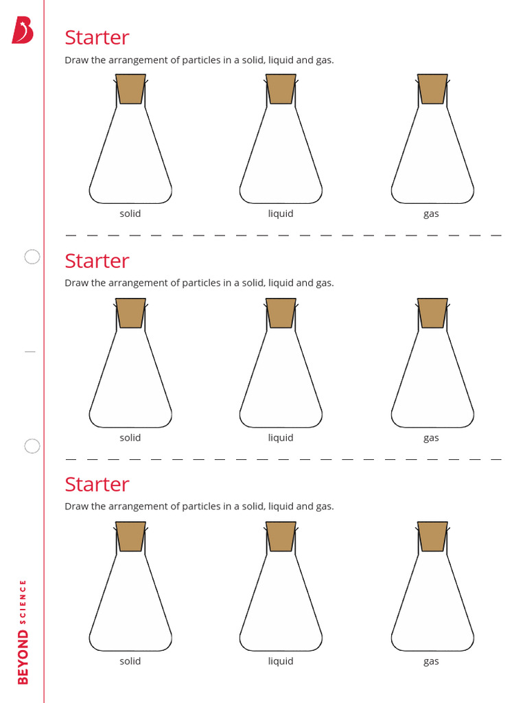 Particle Arrangement in States of Matter | PDF