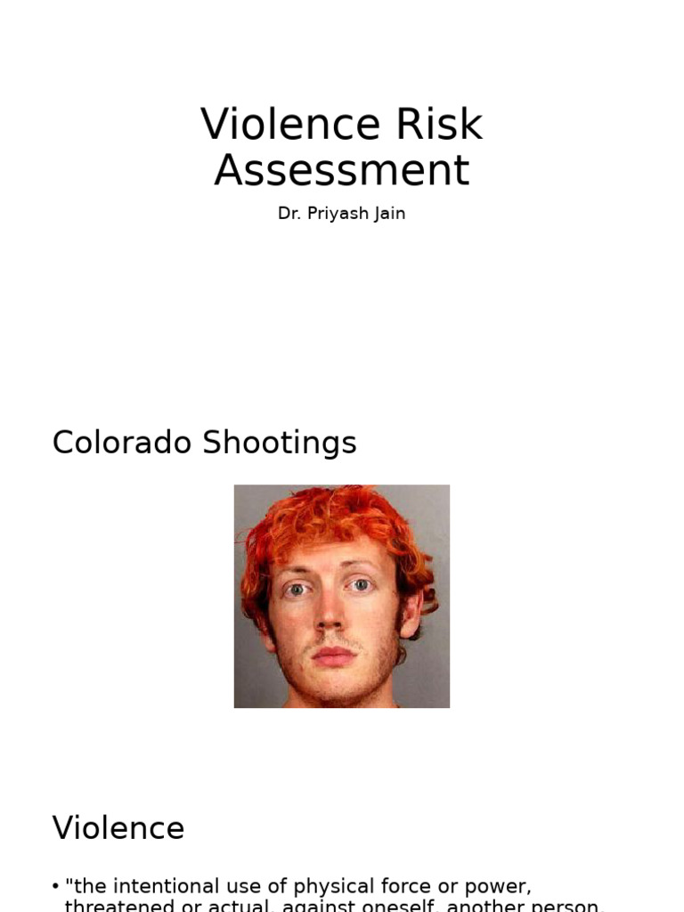 Violence Risk Assessment | PDF