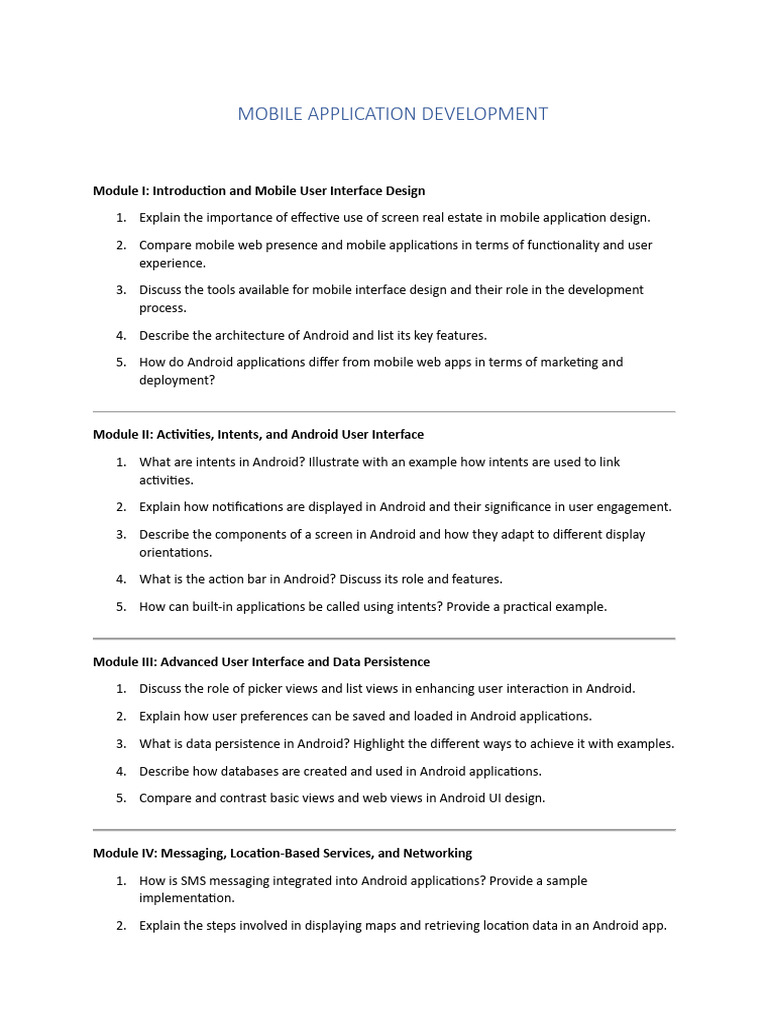 Mad Assignment | PDF | Mobile App | Android (Operating System)