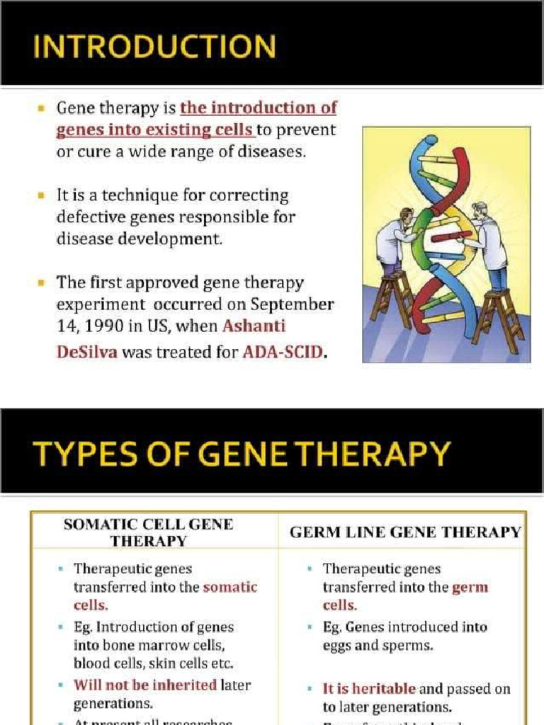 Introduction To Gene Therapy | PDF