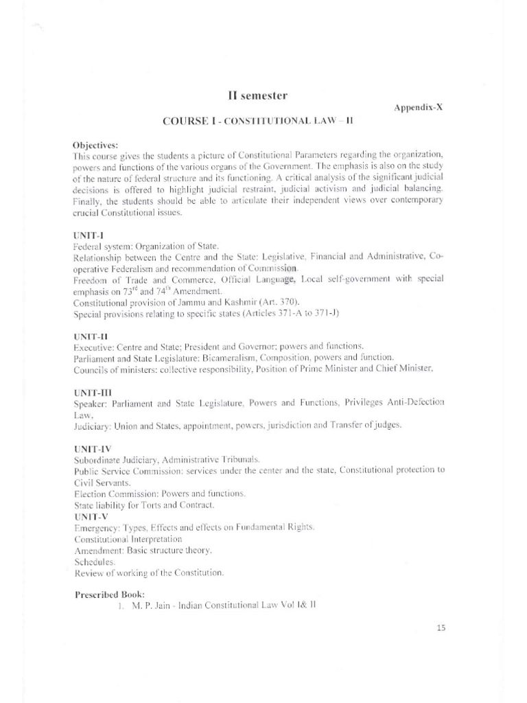 2nd sem syllabus | PDF