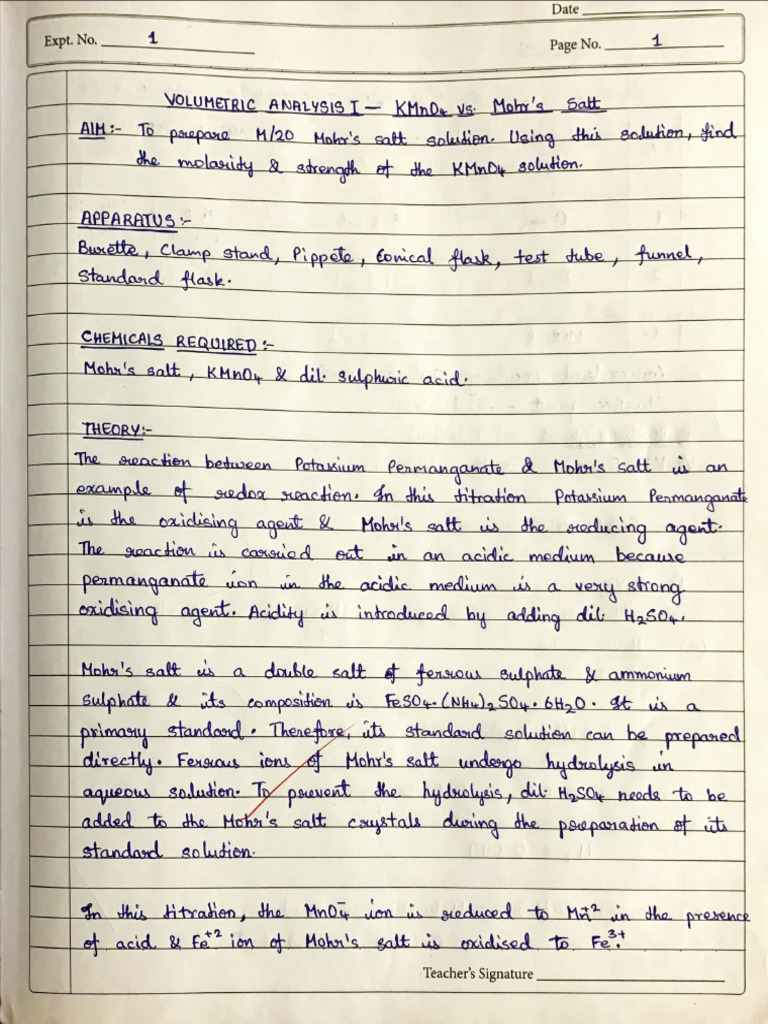 Volumetric Analysis 1 Pdf