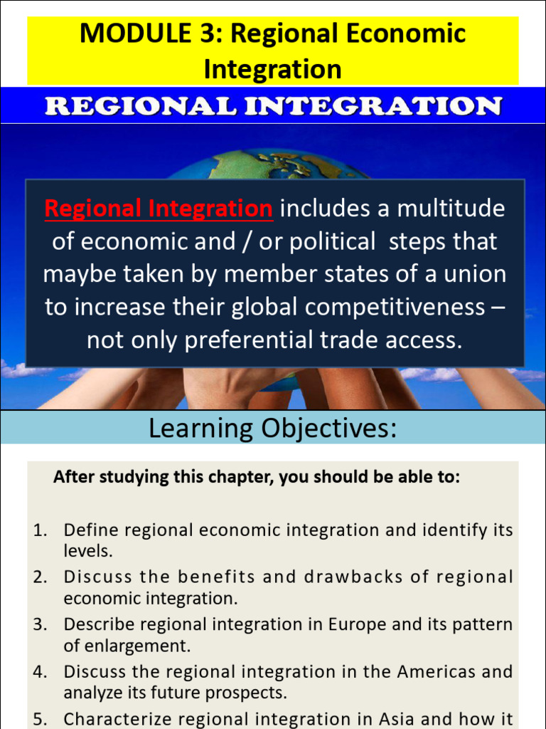 Understanding Regional Economic Integration | PDF | European Union ...