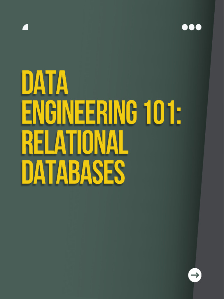 shameer Data Engineering 101- Relational Database | PDF | Database ...