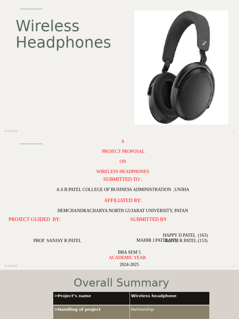 Wireless Headphone | PDF | Expense | Headphones
