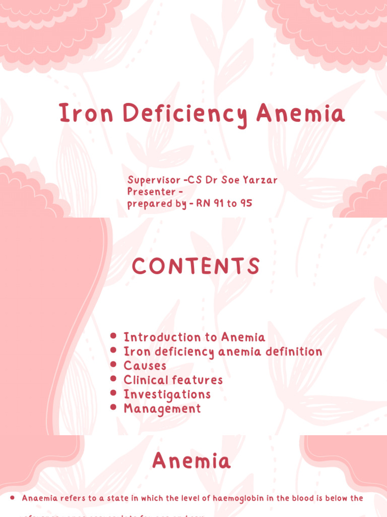 Iron Deficiency Anemia .PDF | PDF | Anemia | Body Fluids