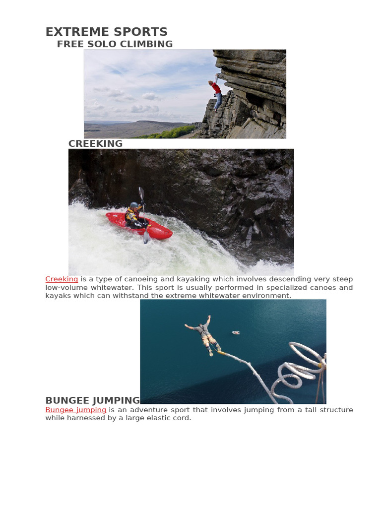 Extreme Sports | PDF