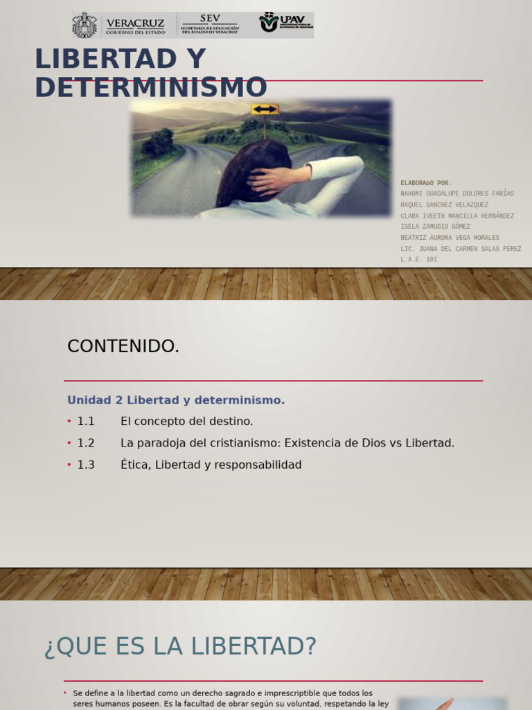 Libertad y Determinismo | PDF | Libertad | Destino