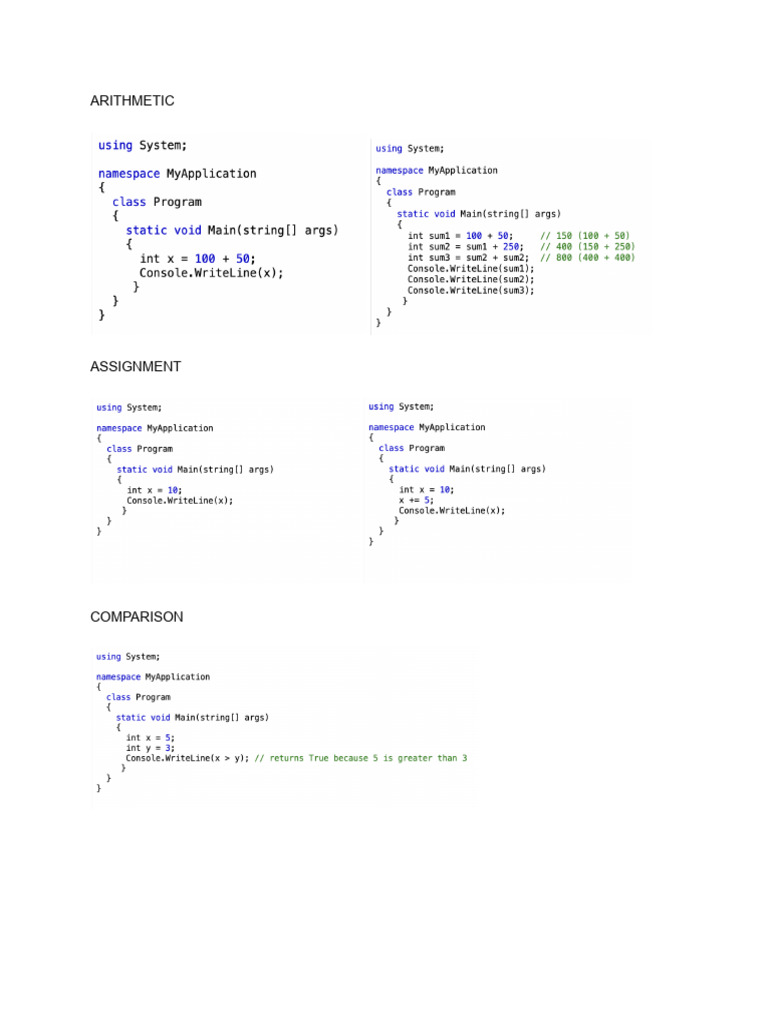 Arithmetic Assignment: Logical Operations | PDF