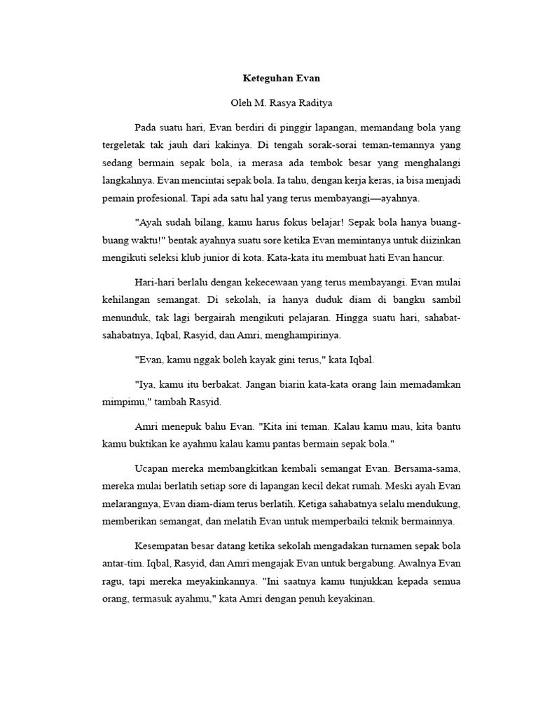Keteguhan Evan | PDF
