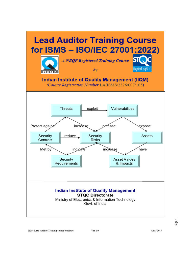 ISMS Lead Auditor Training 2022 | PDF | Information Security | Computing