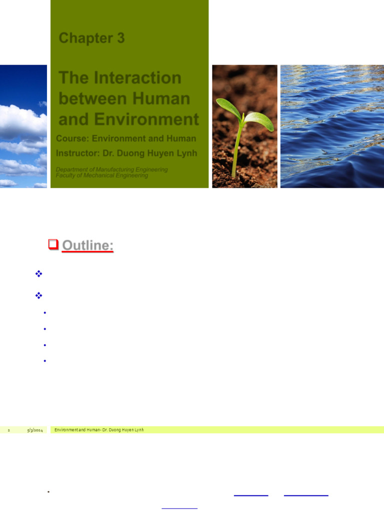 Chương 3 - Interaction Between Environment and Human | PDF | Climate ...