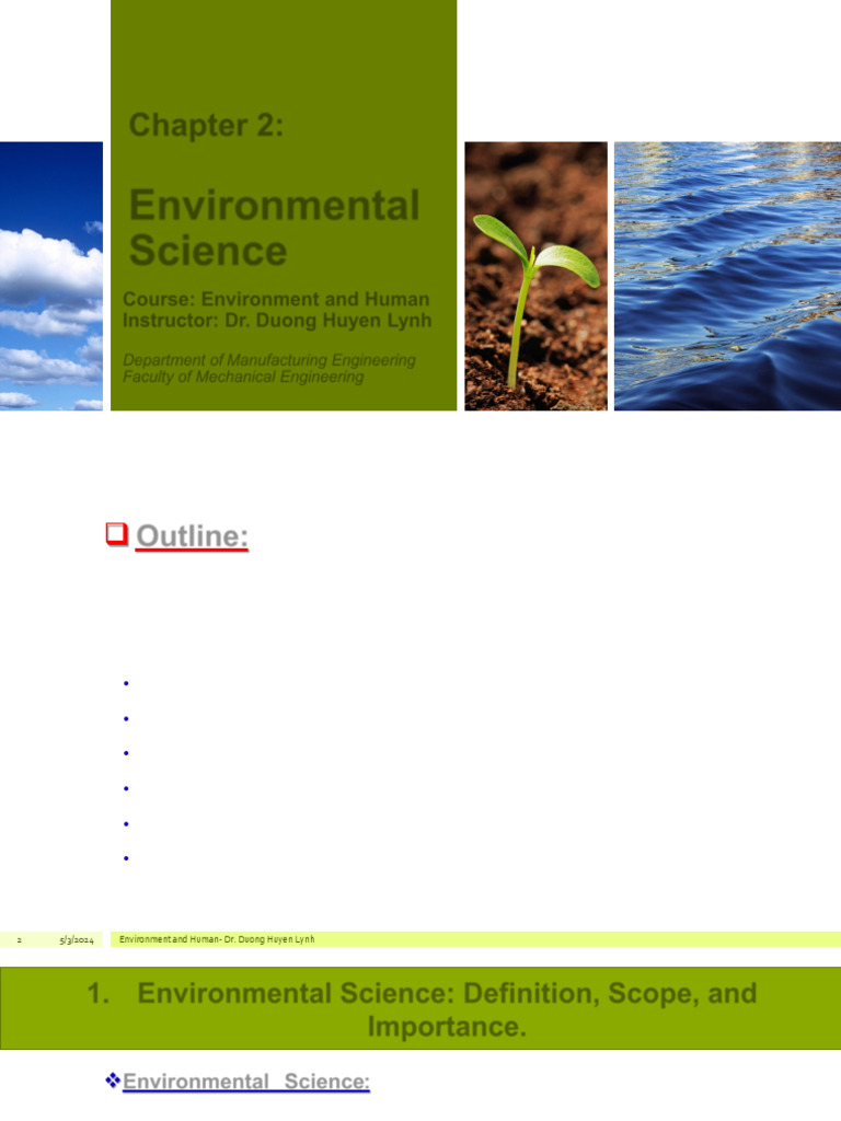 Chapter 2 - Environmental Science | PDF | Atmosphere Of Earth | Sewage ...