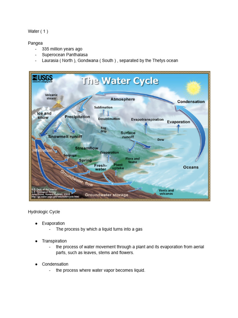 Understanding Earth's Water Cycle and Plate Tectonics | PDF